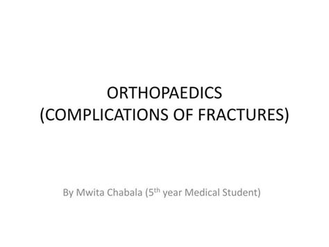 Complications Of Fracturespptx