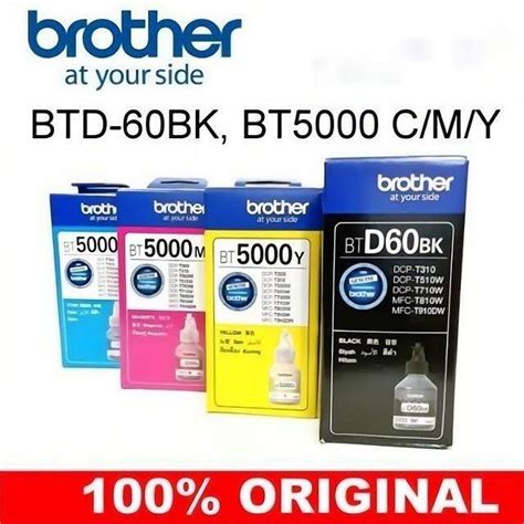 Brother Bt D Bk Bt Original Ink Bottle Set Of Colors T T T W T W T W Mfc