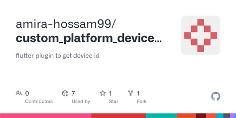 Github Amira Hossam99customplatformdeviceid Flutter Plugin To