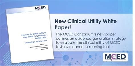 New White Paper On Mced Tests By Mced Consortium Multicancer Early