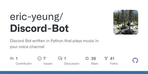 Github Eric Yeungdiscord Bot Discord Bot Written In Python That