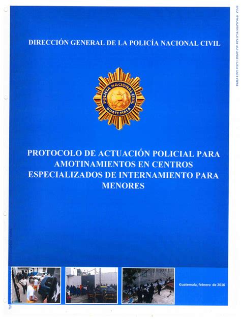 Protocolo De Act Policial Amoti Centros Esp Internamiento Menores Pdf