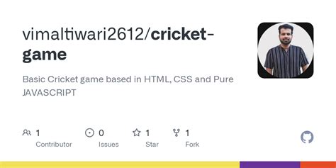GitHub Vimaltiwari Cricket Game Basic Cricket Game Based In HTML CSS And Pure JAVASCRIPT