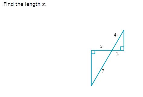 Solved Find The Length X Chegg Com