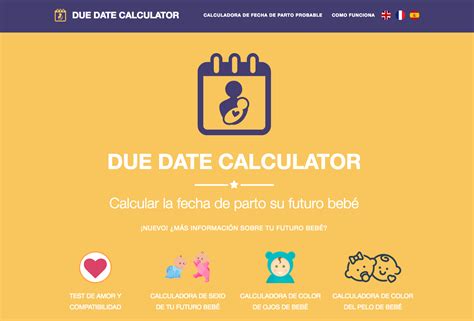 Applications Web Due Date Calculator 3w Création