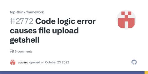 Code Logic Error Causes File Upload Getshell · Issue 2772 · Top Think