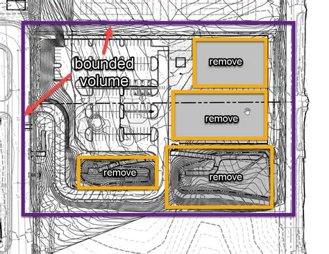 cut fill volume with hide boundaries autodesk community