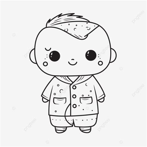 귀여운 아기 소년 색칠 페이지 개요 스케치 드로잉 벡터 파자마 그리기 잠옷 개요 잠옷 스케치 Png 일러스트 및 벡터 에 대한 무료 다운로드 Pngtree