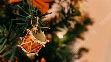 Merry Christmas Decoration Tree Powerpoint Background For Free Download Slidesdocs