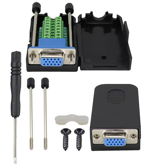 Amazon Com AAOTOKK VGA Bolt Screw Adapte D SUB DB VGA Female Port To Pin Way Female