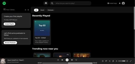 Webdevelopment Html Css Javascript Spotifyclone