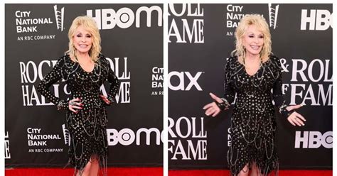 Dolly Parton Looks Ageless As She Glows In Embellished Dress At Rock