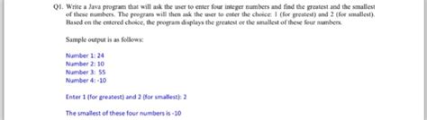 Solved 1 Write A Java Program That Will Ask The User To Chegg Com