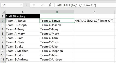 REPLACE Function Changing Existing Text With New Text Fix All Excel Errors