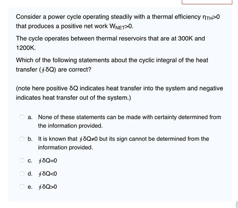 Consider A Power Cycle Operating Steadily StudyX