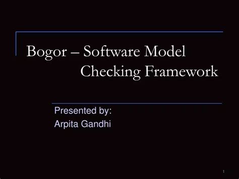 Ppt Bogor Software Model Checking Framework Powerpoint Presentation Id5386854