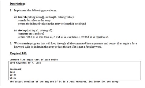 Solved 1 Implement The Following Procedures Int