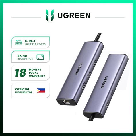 UGREEN USB C To HDMI USB A RJ PD K Hz In Hub PH Lazada PH