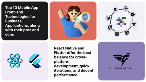 Top 10 Mobile App Front End Technologies For Business Applications Along With Their Pros And Cons