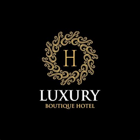 럭셔리 로고 디자인 편지 H 프리미엄 벡터