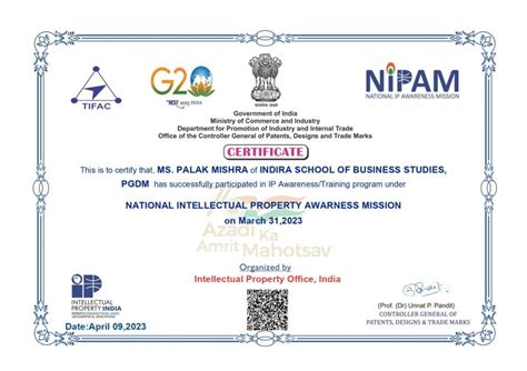 Palak Mishra On Linkedin Intellectualproperty G20india