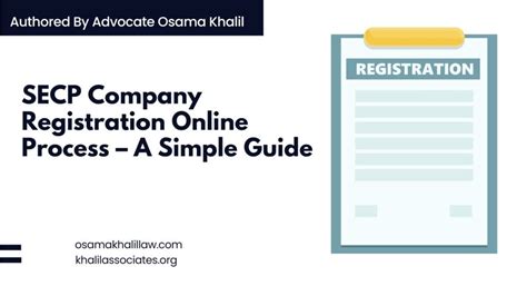 Secp Company Registration Online Process Easy Guide
