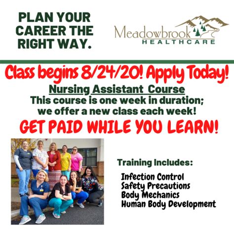 Certified Nursing Assistant Certification Course 3 Meadowbrook