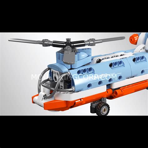 Mould King 24050 Tandem Rotor Helicopter Building Toy Set 270 Pcs