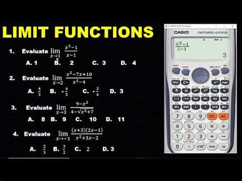 How To Solve Limits In Scientific Calculator