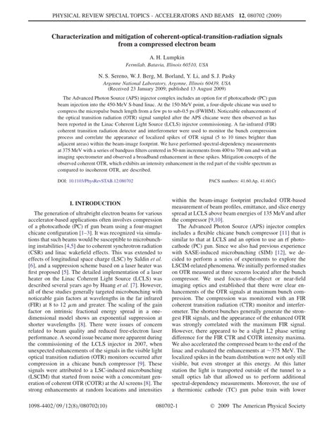 Pdf Characterization And Mitigation Of Coherent Optical Transition
