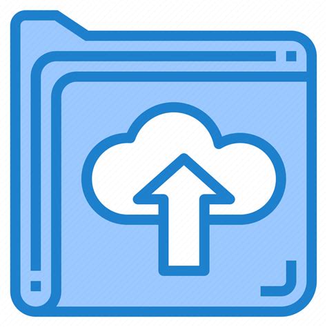 folder upload server cloud network file icon download on iconfinder