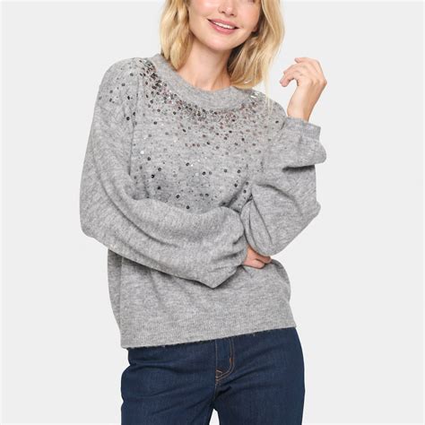 Barbel Pullover Grey Quill Melange Doodie Stark