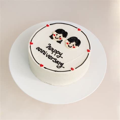 당일배송 커플 기념일 케이크 원모먼트