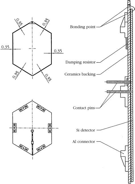 Front View Back View And Cut Of A Hexagonal Detector This Gure Download Scientific Diagram