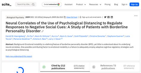 Neural Correlates Of The Use Of Psychological Distancing To Regulate