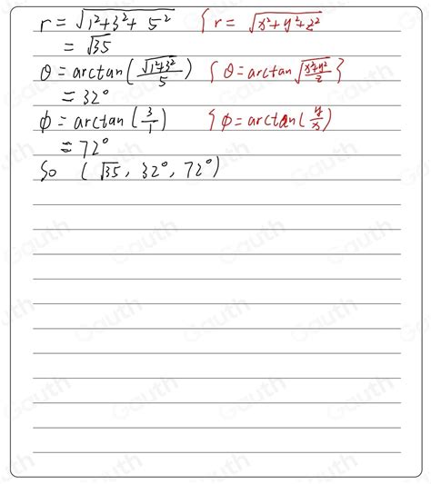 Solved Convert The Cartesian Point 13 5 Into Spherical Coordinates