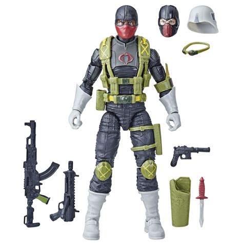 G I Joe 機密系列蟒蛇巡邏隊毒蛇黨軍官收藏級義勇群英動作玩偶97適合男女童的 6 動作玩偶附隨 9 件配件 Hasbro