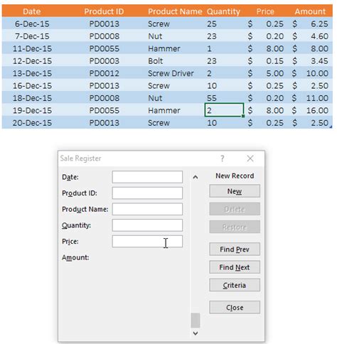 How To Create A Data Entry Form In Excel Just One Click No Vba Artofit