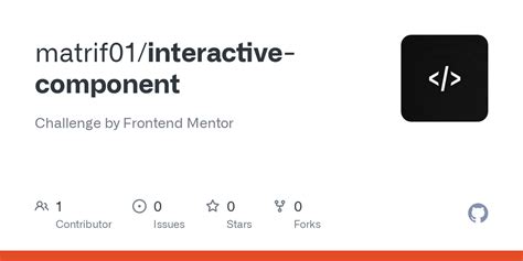 Github Matrif01interactive Component Challenge By Frontend Mentor