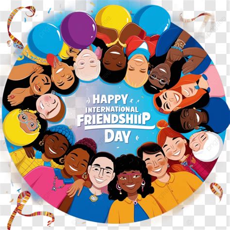 행복한 친구 배의 날 행복하다 친구 우정의 날 Png 일러스트 및 이미지 에 대한 무료 다운로드 Pngtree