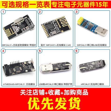 NRF L 无线发射接收模块 G数传收发通信模块改进功率加强版 虎窝淘