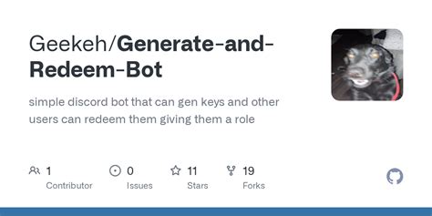 Github Geekehgenerate And Redeem Bot Simple Discord Bot That Can