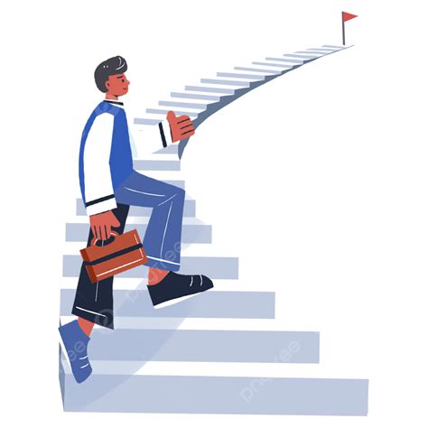 Staircase Climbing Man Clipart Image Daily Cliparts