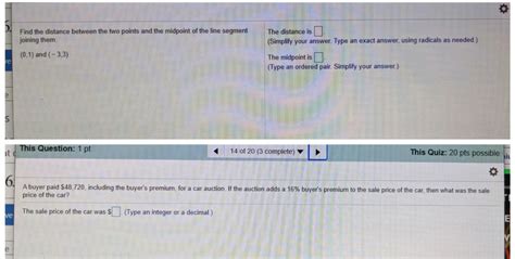 Solved Find The Distance Between The Two Points And The Chegg