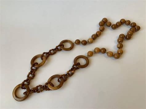 Намисто деревяне 4 намисто з дерева довге намисто натуральне намисто велике намисто — ціна