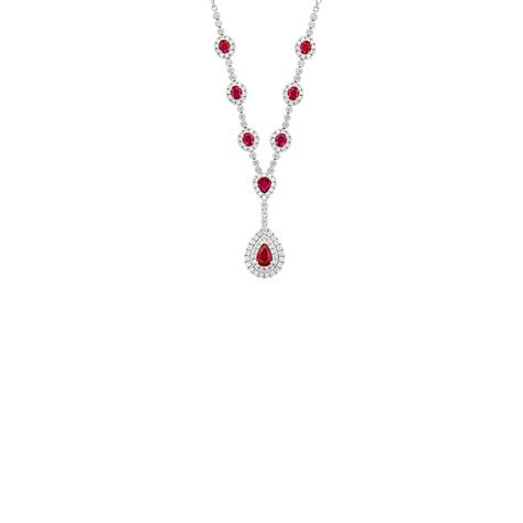 Spark Creations Red Ruby Necklace Simmons Fine Jewelry