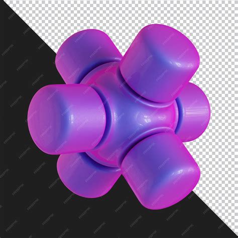 Premium Psd Abstract Geometric Shape Futuristic Gradient Material Design 3d Rendering