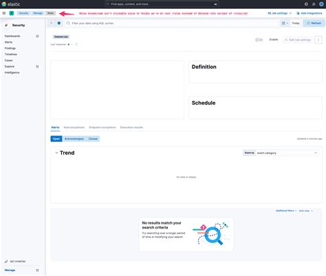 Security Solution Rule Details Navigation Breadcrumb For Missing Rules Doesnt Allow