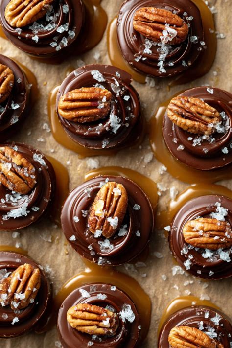 Homemade Turtle Candy With Pecans And Caramel Nourish Your Glow