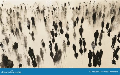 Abstract Background Of A Crowd Of People Stock Illustration Illustration Of Abstraction